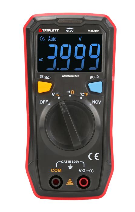 4000 Count Compact Digital Multimeter Catiii 600v Mm200 — Triplett
