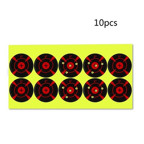 Portable Target Sticker Shots Burst Bright Fluores Vicedeal