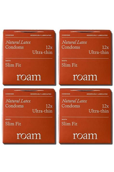 Sexual Wellness 4x Ultra Thin Condoms For Safer Sex And Slim Fit 48 Pack Roam