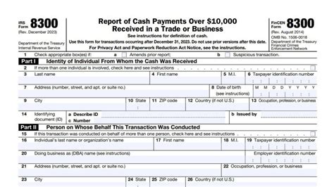 Form 8300 Instructions 2025 2026