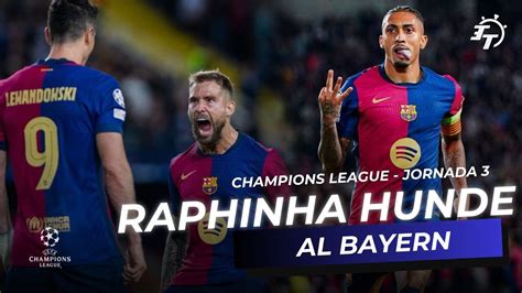 Barca Golea Al Bayern Munich En Noche Inspirada De Raphina En Champions