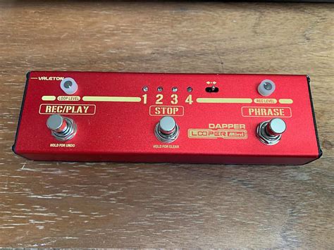 Valeton Dapper Looper Mini 2020s Red Reverb