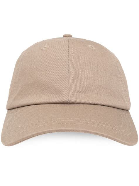 Samsoe Samsoe Logo Embroidered Denim Hat Neutrals Farfetch
