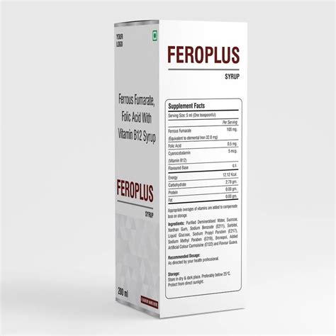 200ml Feroplus Syrup Packaging Type Box At ₹ 21piece In Surat Id