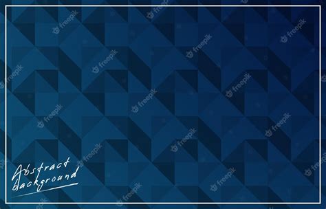 Premium Vector Abstract Blue Triangle Geometrical Background Vector Illustration Dark Blue
