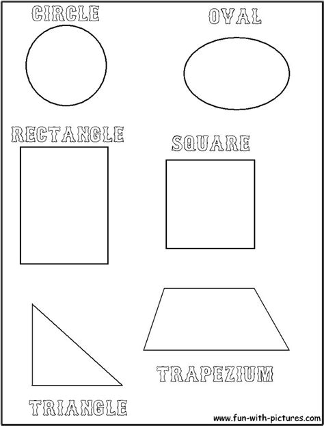 Geometric Shapes Template Printable