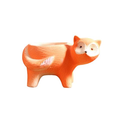 Personalized Animal Shaped Ceramic Succulent Planter With Drainage