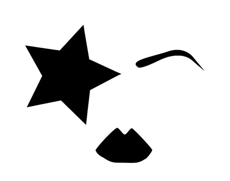 Printable Kiss Makeup Stencils