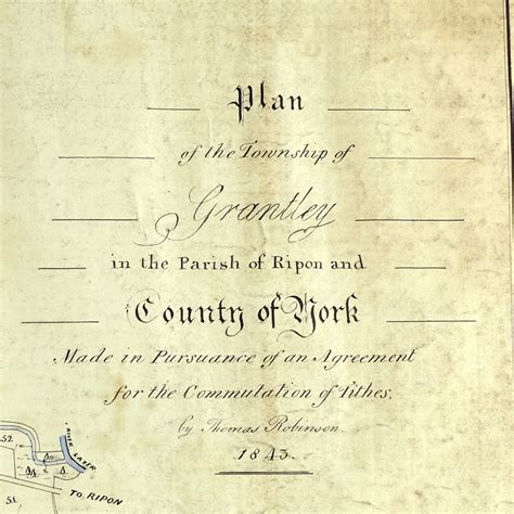 Tithe Maps In Ripon And Easingwold Tithe Maps Project