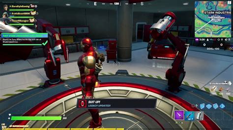 Emote As Tony Stark Inside The Suit Lab At Stark Industries Fortnite