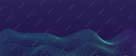 Premium Vector Abstract Wave Texture Background Line Style