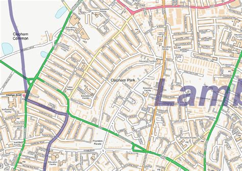 South London City Street Map 1 10 000 Os Streetview Pdf Download
