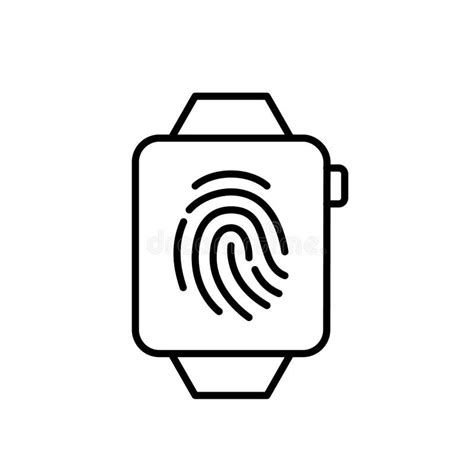 Fingerprint On Smart Watch Biometric User Account Access Pixel