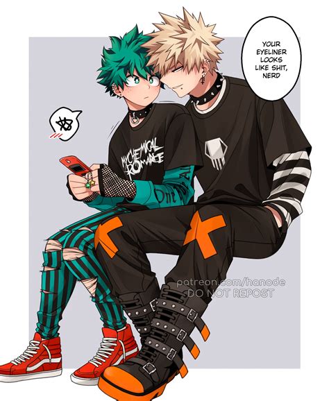 Hanode Bkdk Punkprep Au Part 17 🧡💚🥰 Izukumidoriya Midoriyaizuku Izuku Deku