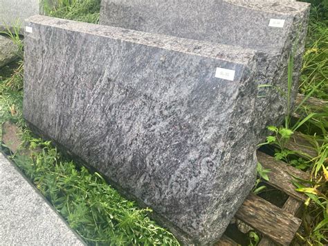 Bahama Blue Granite Western Slant Monument Cemetery Headstone Etsy