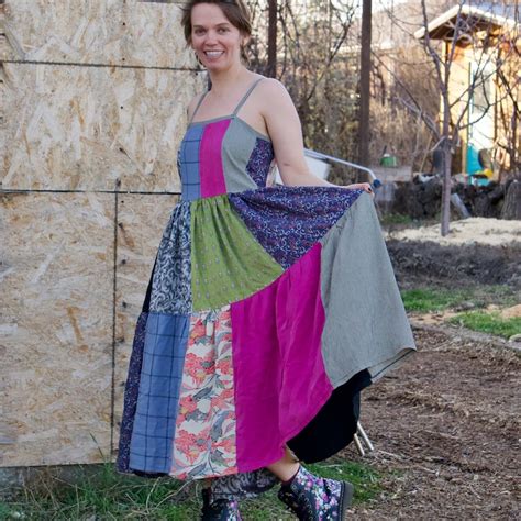 Patchwork Dress Pattern Etsy