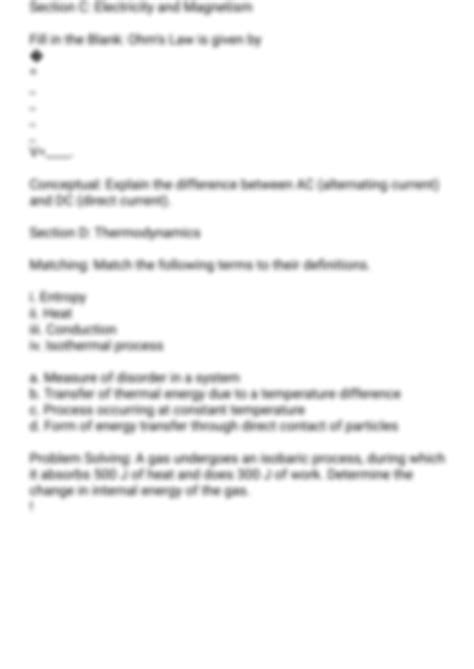 Solution Sample Physics Test With A Mix Of Questions Covering Solution Sample Physics Test With A Mix Of Questions Covering