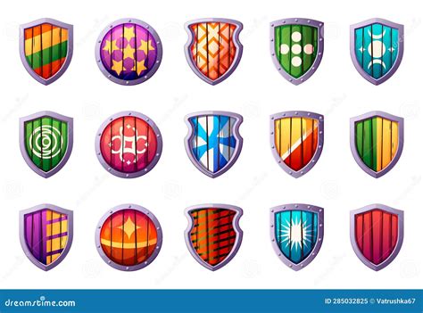 Game Shields Cartoon Medieval Knight Armor Wooden Screen Protector