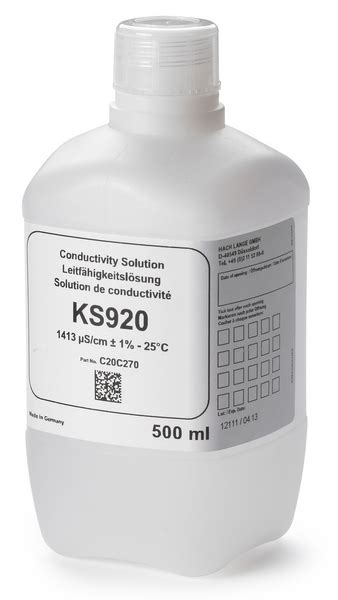 Conductivity Standards Kcl Conductivity Standards