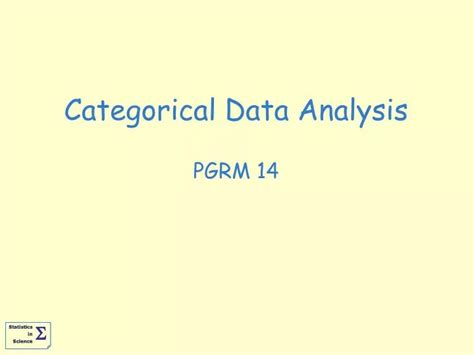 Ppt Categorical Data Analysis Pgrm 14 Powerpoint Presentation Free