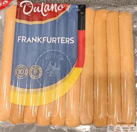 Frankfurters Dulano Kalorie Kj I Wartości Odżywcze Dine4fit Pl