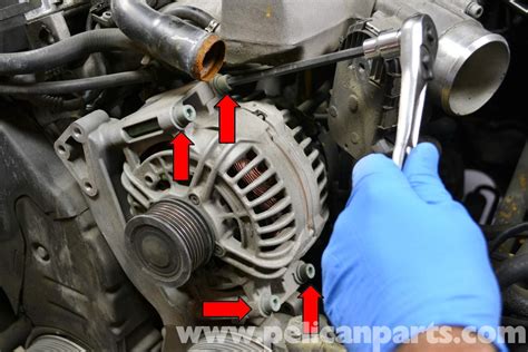 Audi A4 B6 Alternator Replacement 1 8T 2002 2008 Pelican Parts DIY Maintenance Article