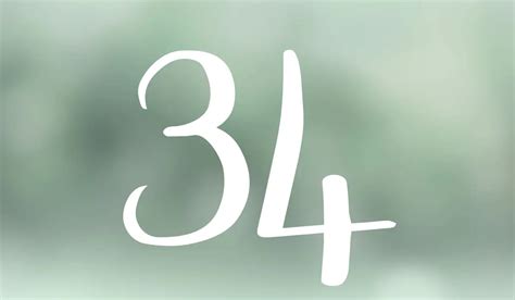 34 Signification En Numérologie