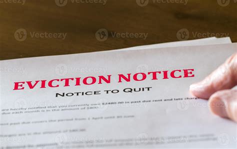 Official Legal Eviction Order Or Notice To Renter Or Tenant Of Home