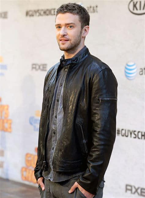 Justin Timberlake Guys Choice Awards Leather Jacket Made To Measure