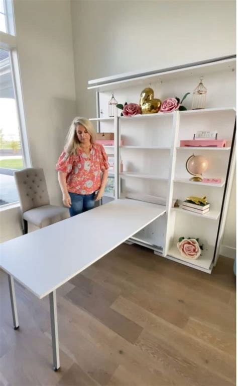 Murphy Bed Bookcase With Desk Design Dazzle