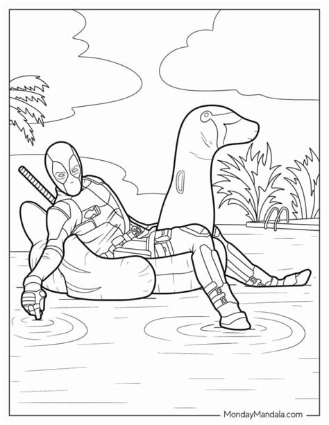 Deadpool And Spiderman Coloring Pages