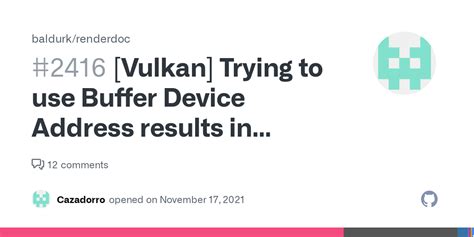 [vulkan] trying to use buffer device address results in device lost on
