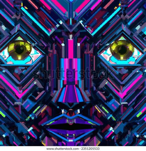 Digital Artwork Depicting Futuristic Cybersecurity Themes Imagem Gerada