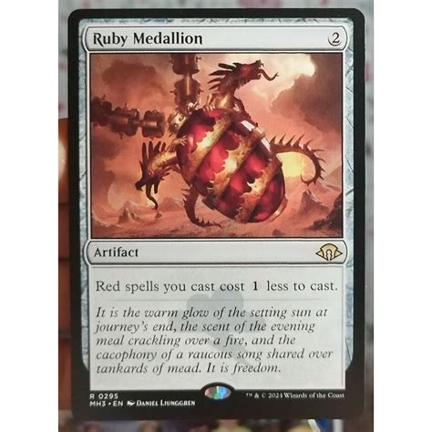 Ruby Medallion Magic The Gathering Shopee Philippines