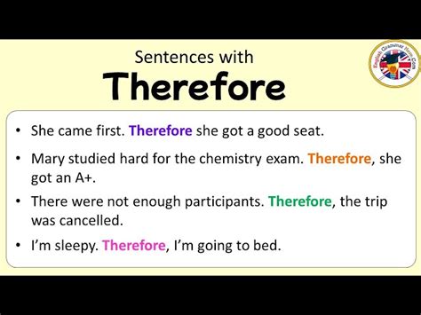 Using Therefore In A Sentence Examples 3 Ways To Use Subject Verb