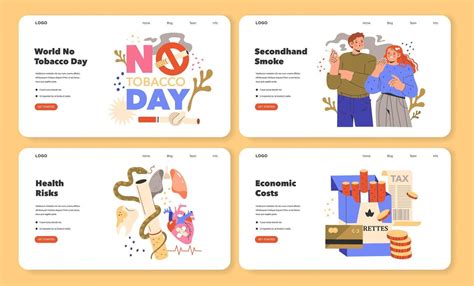 No Tabaco Día Plano Ilustración 46910279 Vector En Vecteezy