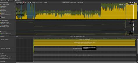 performance spikes due to dxgi waitonswapchain unity engine unity
