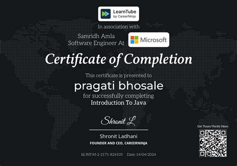 Completed Java Course With Careerninja Pragati Bhosale Posted On The Topic Linkedin