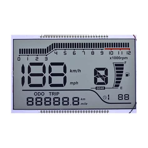 Speedometer Odometer Lcd Display Character Segment Module Manufacturers