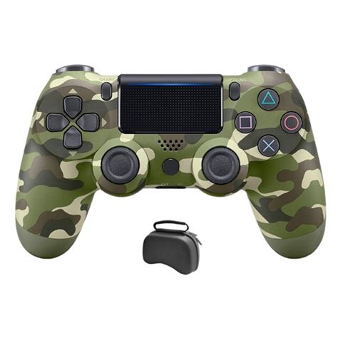 Controller Dualshock 4 V2 Pentru Playstation 4 Ps4 Green Camouflage Plus Geanta De Protectie