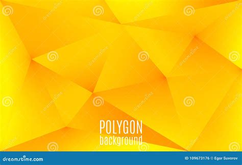 Yellow Abstract Geometric Background Polygon Shapes Backdrop