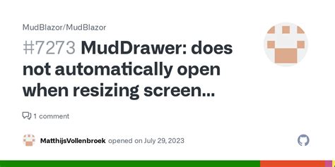 Muddrawer Does Not Automatically Open When Resizing Screen Larger Than Breakpoint When Screen