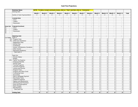 Cash Flow Projection Worksheet Free Pdf At Worksheeto Com