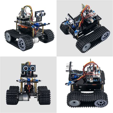 Lafvin Diy Mini Tank Smart Robot Tank Car Kit For Robot Stem Mixly Blocks Coding Support