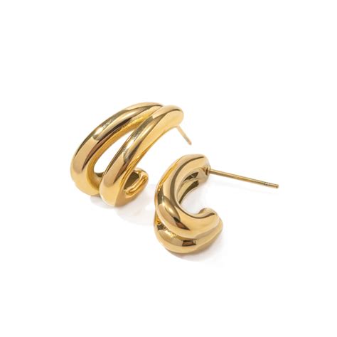 Brenna Gold Earring Thewristlab