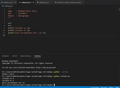 GitHub MohamadAdriaVanza Lab Py
