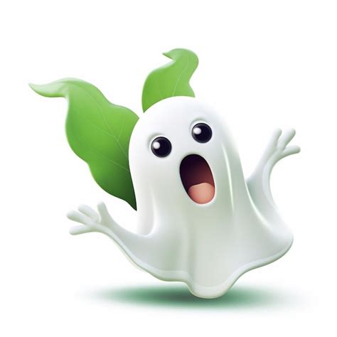 Premium Photo A Cute Cartoon 3d Ghost