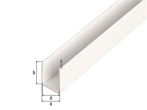 Gah Alberts U Profil Pvc U 2000x10x10x1 Mm Mahler Webseite
