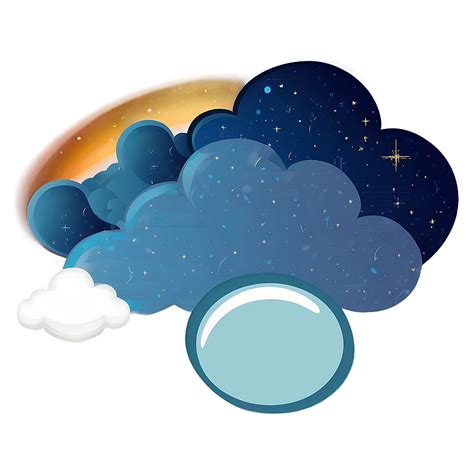 Download Night Sky Cloud Vector Png Ubj5
