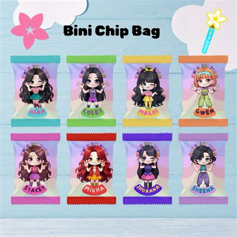 Bini Inspired Blink Twice Chibi Chip Bag T Bag Shopee Malaysia